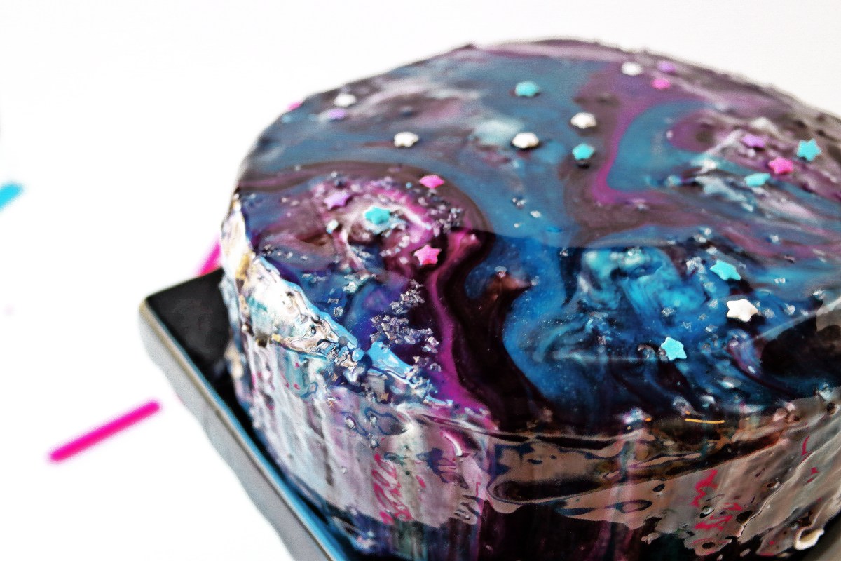 Galaxy Mirror Cake – Holy Homesteading