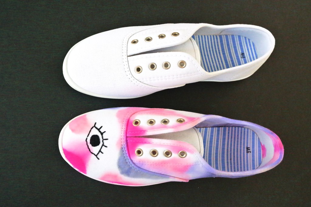 DIY Hand Embroidered Watercolor Shoes – Holy Homesteading